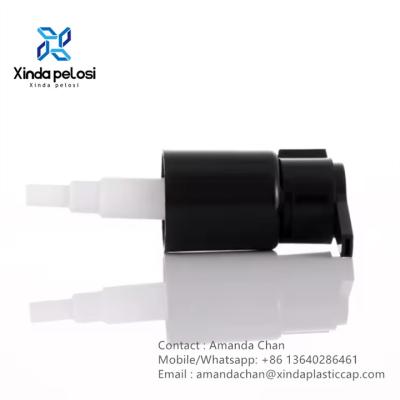 China Black Plastic Pump Airless Lotion Pump For Skin Care Glass Lotion Bottle for sale