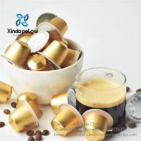 China Aluminum Empty Mini Capsule Coffee Capsules Foil Empty Cafe Pods With Foil Lid for sale