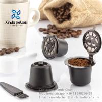 China Reusable Capsules Pods Refillable Coffee Capsule With Coffee Spoon Brush for sale