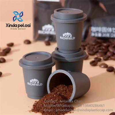 China Plastic Chocolate Tea Coffee Flour Capsule Box Cups Instant Coffee Capsules for sale