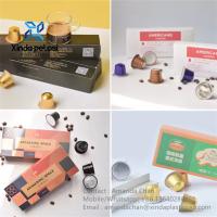 China Wholesale Aluminum Foil Capsule Cup Aluminum Coffee Capsules Pods With Foil Lid for sale