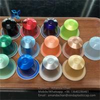China Aluminum Empty Capsules With Aluminum Nespresso Coffee Cup Sealing Machine for sale