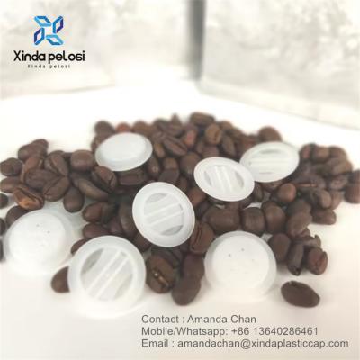 China Biodegradable Coffee One Way Valve Transparent Valves For Flexible Packing Bag for sale