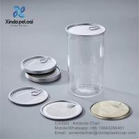 China wholesale Custom Size Aluminium Easy Open Lid For Packing Tea Plastic PET Can for sale