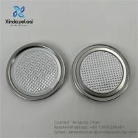 China wholesale Custom Size Aluminium Easy Open Lid For Packing Tea Plastic PET Can for sale