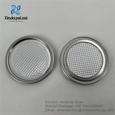 China wholesale Custom Size Aluminium Easy Open Lid For Packing Tea Plastic PET Can for sale