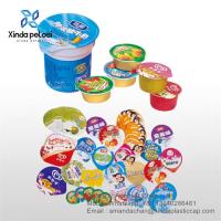 China Sealing Temperature Die Cut Paper Plastic Aluminum Foil Film Lid For Cups for sale