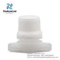 China custom size Plastic Spout With Cap Spout Cap For Coffee Standing Up Pouch for sale