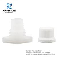 China custom size Plastic Spout With Cap Spout Cap For Coffee Standing Up Pouch for sale