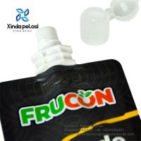 China Customized Spout Cap For Food Pouch Accept Non Spill With Gap For Bean Bag for sale