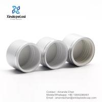 China custom Aluminum Silver PP Plastic Screw Cover Cap For Cosmetic Packing Bottle for sale