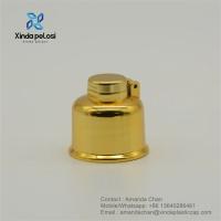 China Recyclable Gold Plastic Cosmetic Screw Cap For Lotion Toner Shampoo Liquid Soap for sale