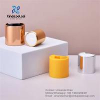 China Colorful Shampoo Bottle Cap Gold Aluminum Disc Top Caps for sale