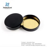 China Colorful Aluminum Plastic Lids For Cosmetic Bottle Cap Shiny Screw Cover for sale