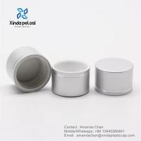 China Custom Shiny Silver Aluminum Screw Cap For Bottle Packaging Cosmetic Packaging for sale