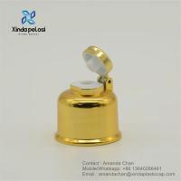 China Recyclable Gold Plastic Cosmetic Screw Cap For Lotion Toner Shampoo Liquid Soap for sale