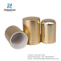 China Gold Silver Black Good Perfume Cap Perfume Bottle Round Top Aluminum Cap for sale