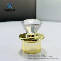China Luxury custom Gold PP Plastic Lid Perfume Bottle Screw Cap For Cosmetic Bottles for sale