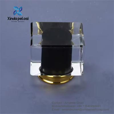 China Luxury Golden Chrome Plated Perfume Bottle Caps For Cosmetic Bottle for sale