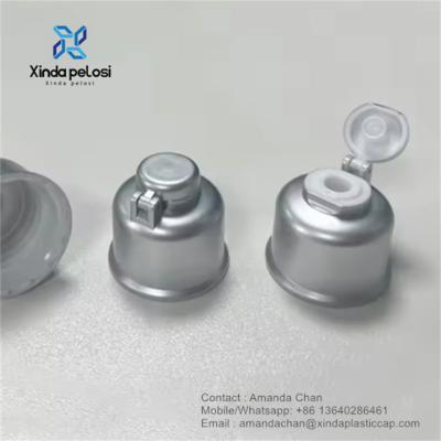 China Gold Silver Color UV Screw Flip Top Cap Flip Top Cap Plastic For Bottles Usage for sale
