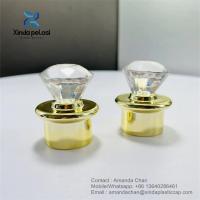 China Luxury custom Gold PP Plastic Lid Perfume Bottle Screw Cap For Cosmetic Bottles for sale