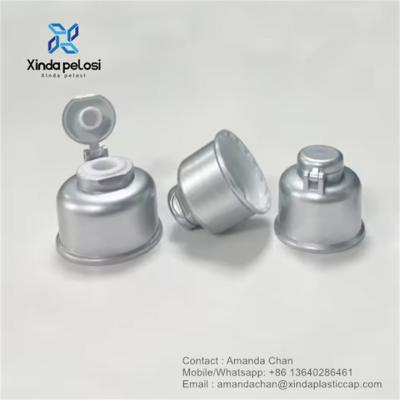 China Cosmetic Screw Flip Top Nozzle Cap Gel Lotion Cover For Shower Lotion Bottle for sale