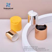 China Colorful Plastic Bottle Caps For Shower Bottle Gold Disc Top Caps For Bottle for sale