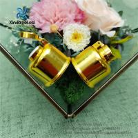 China Recyclable Gold Plastic Cosmetic Screw Cap For Lotion Toner Shampoo Liquid Soap for sale