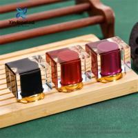 China Luxury Perfume Bottle Caps Golden Chrome Black Purple Plated Bottle Caps for sale