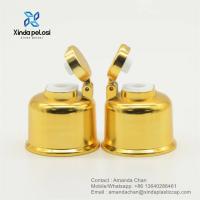China Recyclable Gold Plastic Cosmetic Screw Cap For Lotion Toner Shampoo Liquid Soap for sale