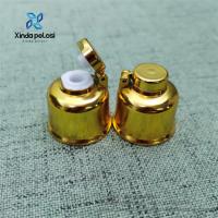 China Recyclable Gold Plastic Cosmetic Screw Cap For Lotion Toner Shampoo Liquid Soap for sale