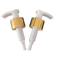 China Hot Sales 24/410 28/410 Aluminum Right Left Lock Plastic Bottle Lids Foundation Pump Lotion Pump Gold for sale