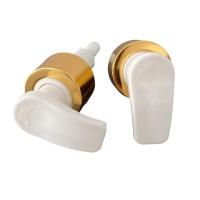 China Hot Sales 24/410 28/410 Aluminum Right Left Lock Plastic Bottle Lids Foundation Pump Lotion Pump Gold for sale