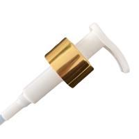 China Hot Sales 24/410 28/410 Aluminum Right Left Lock Plastic Bottle Lids Foundation Pump Lotion Pump Gold for sale