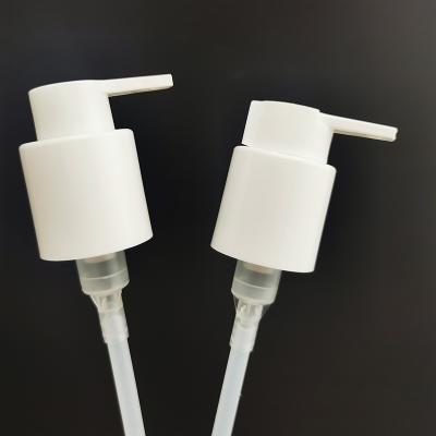 China 24/410 28/410 Long Nozzle Lotion Pump Cream Pump Outer Spring 1.0CC 0.75CC 1.5CC for sale