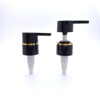 China 28 Black Hot Stamping Gold and Silver Edge Plastic Emulsion Pressing Type Threaded Pump Head Escort Head Escort Pump for sale