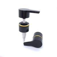 China 28 Black Hot Stamping Gold and Silver Edge Plastic Emulsion Pressing Type Threaded Pump Head Escort Head Escort Pump for sale