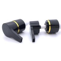 China 28 Black Hot Stamping Gold and Silver Edge Plastic Emulsion Pressing Type Threaded Pump Head Escort Head Escort Pump for sale