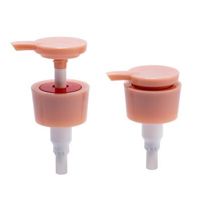 China Customized Colour 4CC Screw Lock Black Lotion Pump for Shampoo Bottle  33/410  pink Lotion Pump for sale