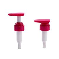 China 28/410 33/410 Plastic Lotion Hand Pump Red Black White Cosmetic All Plastic Lotion Pump Hair Conditioner Outer Spring Design for sale