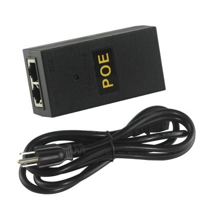 China 48V POE Injector Splitter with 2 Ethernet Ports 10/100/1000Mbps - 4.7×2.6×1.4 Inch Desktop Power Adapter for sale
