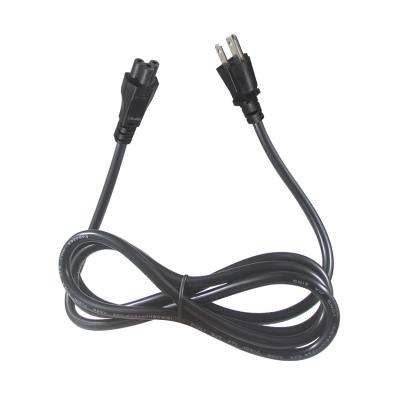China NEMA 5-15P to IEC C5 Power Cord 14AWG 250V 16A Black - Computer Equipment Extension Cable for sale