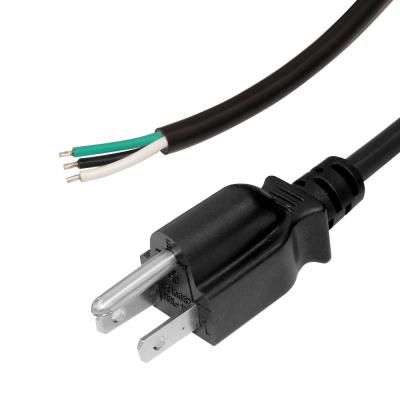 China NEMA 5-15P 3-Pin AC Power Cord 1M Length 18AWG/3C for Home Appliances with ROHS CE Certification for sale