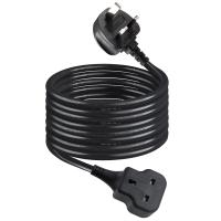 China UK 3-Pin Extension Cord 1M 13A 250V AC Power Cable with Pure Copper Conductors for sale