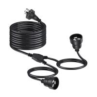 China 3M AU Plug to Dual IEC Female Y Splitter Power Cord 220V 0.75mm for sale