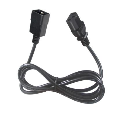 China C20 to C13 AC Power Cord 10A 250V 1m Black for PDU UPS Server Rack for sale