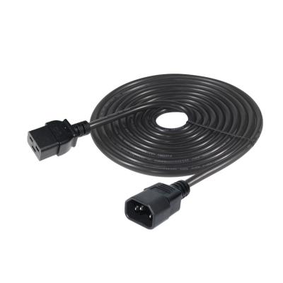 China IEC C19 to C14 Power Cord 16AWG 250V 1.8m for Industrial Equipment UPS PDU for sale