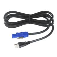 China NEMA 5-15P to PowerCon NAC3FCA 14AWG SJTOW Power Cord 3M 15A 125V for sale