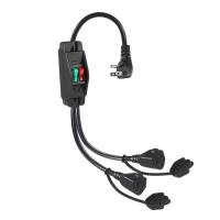 China 15A 125V NEMA 5-15P Y Type Splitter Power Cord with Switch 14AWG 1.8M for sale