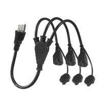 China NEMA 5-15P Extension Cord Splitter 1 to 3 Outlet 16/3 AWG 6FT for sale